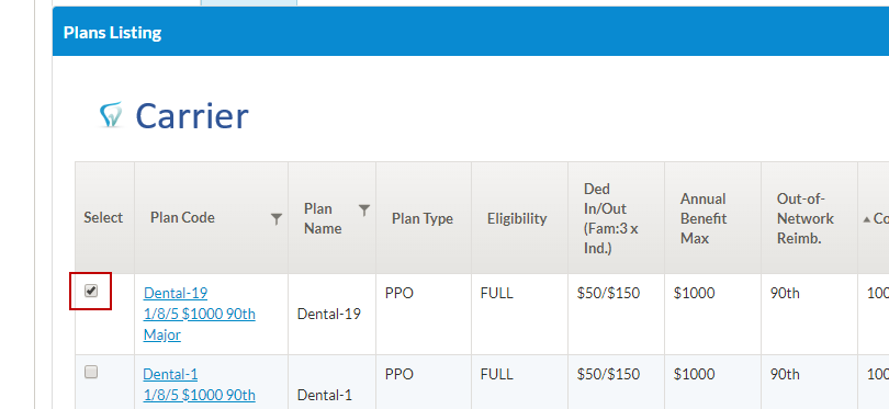 Selecting a Plan - Benefits Platform Support Page
