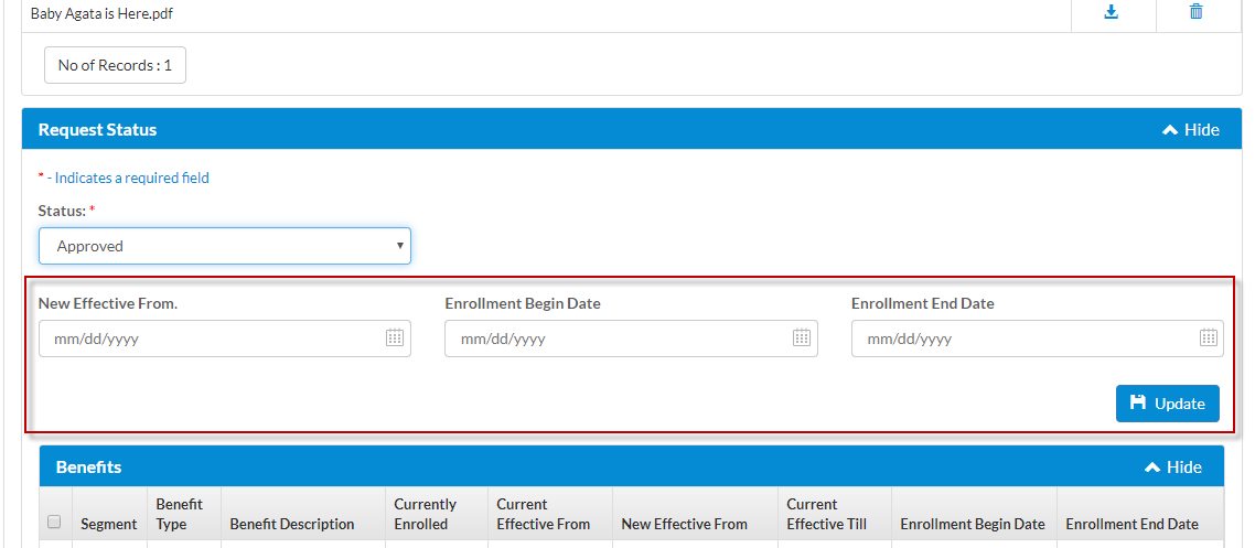 Managing Qualifying Event Requests - Benefits Platform Support Page